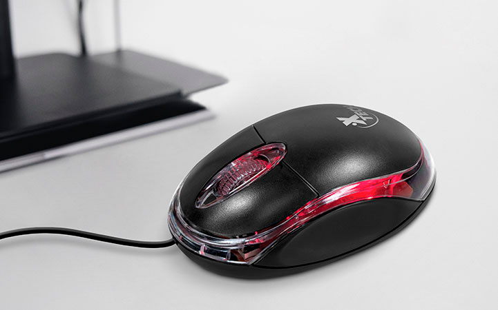 Mouse Alámbrico óptico Led Xtech – Space PC